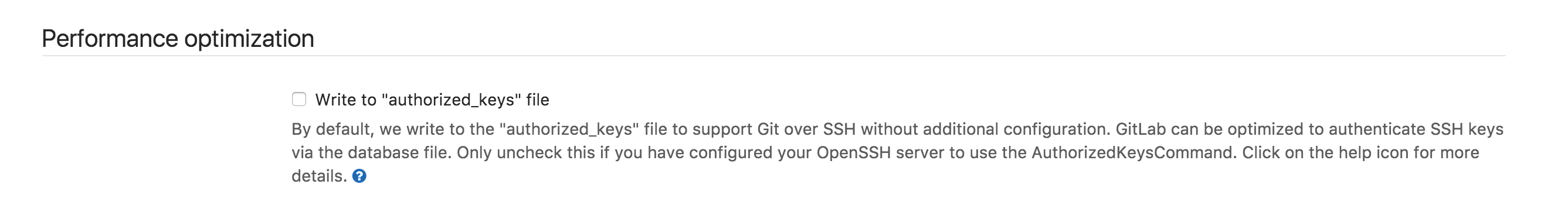 Fast Ssh Key Lookup Operations Administration GitLab